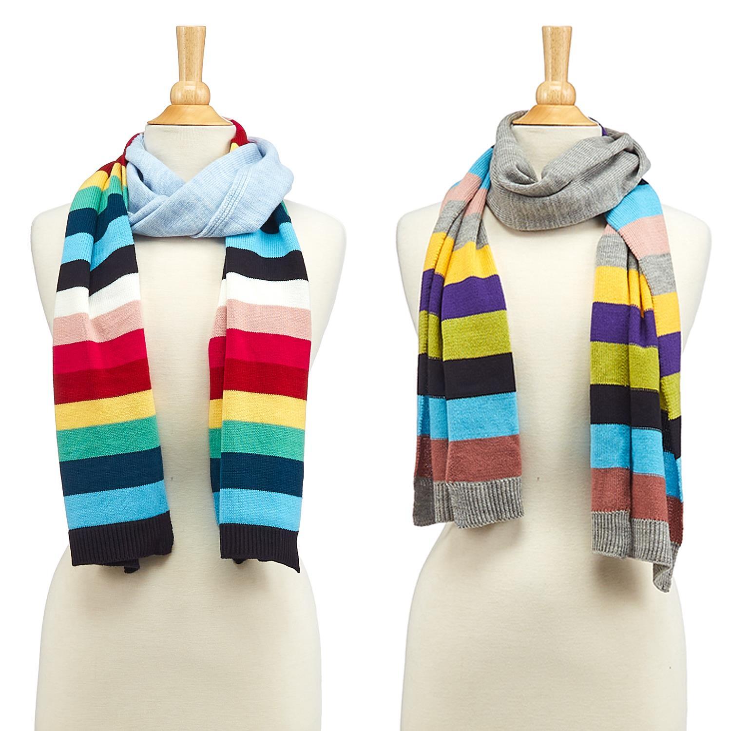 Extra Long Striped Scarves | SIMPLE to SUBLIME