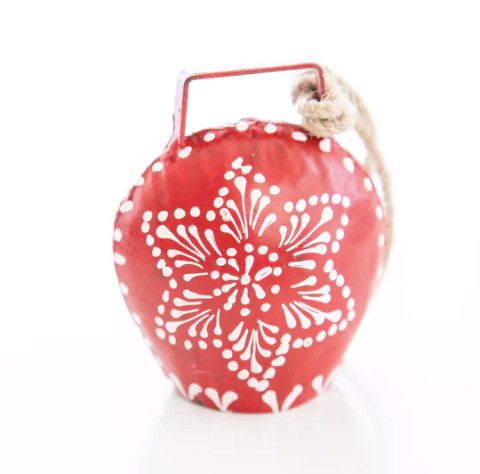 Hand Painted Red Cow Bell | SIMPLE to SUBLIME